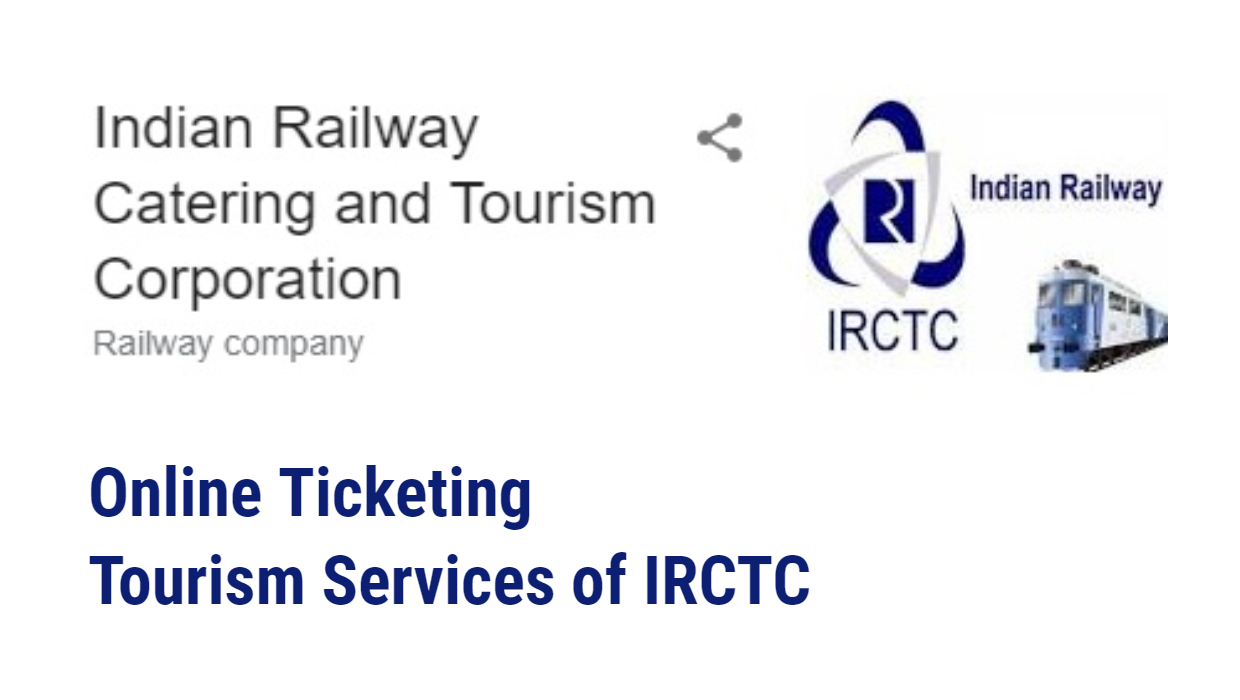 Full-Form of IRCTC - Online Ticketing - Tourism services of IRCTCTrendslr