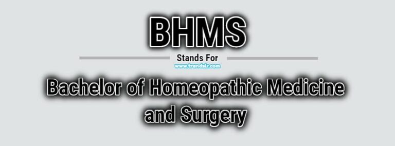 Full Form of BHMS | Trendslr